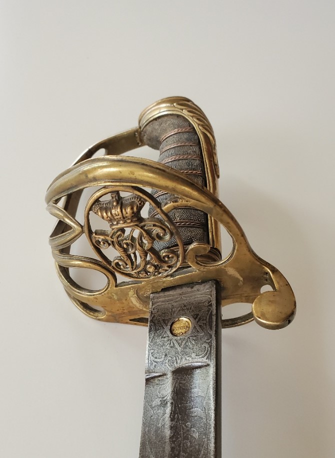 SOLD – 1845 British Infantry Officer Sabre – By Mole – I sell swords